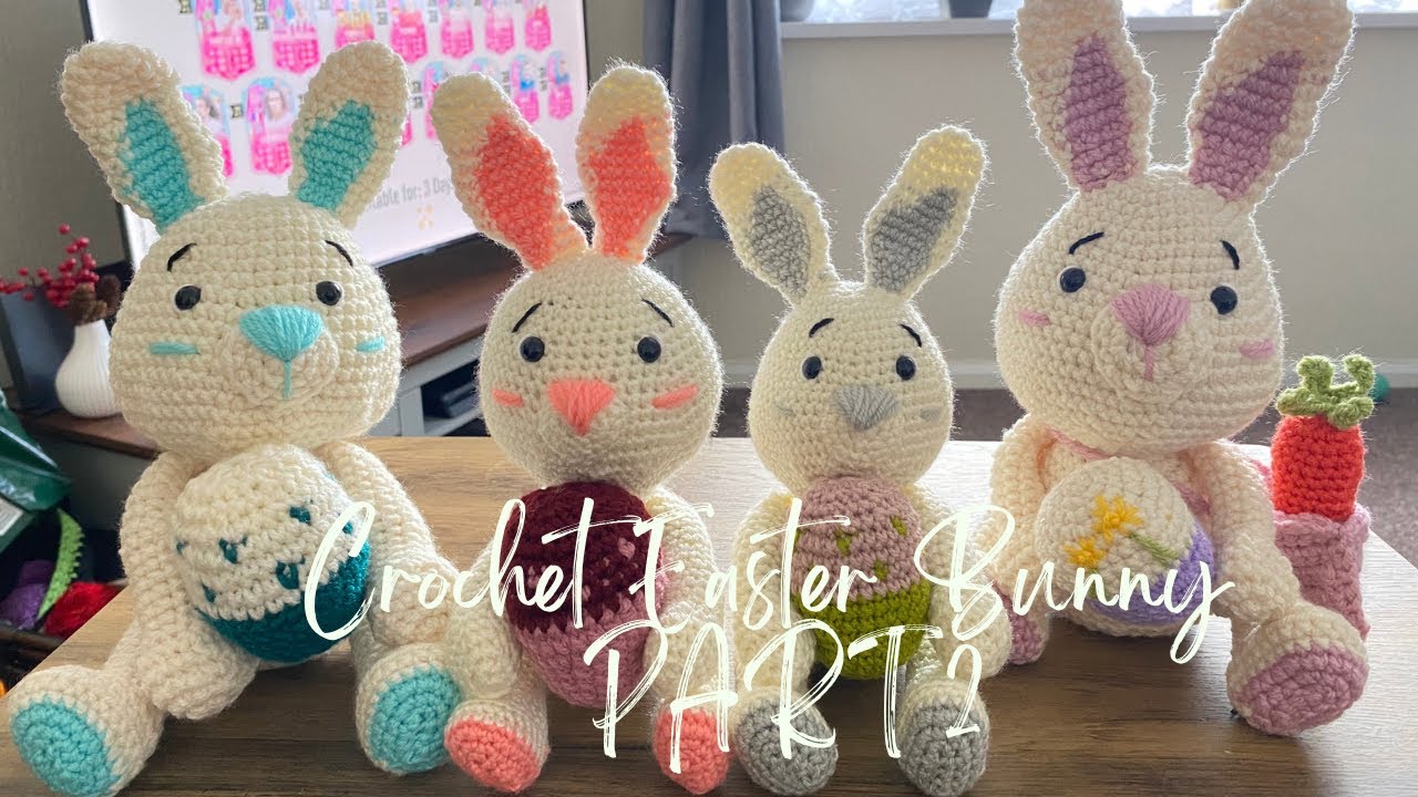 How to crochet bunny 🐰 PART 2 #lovecrochet #crochettutorial - YouTube