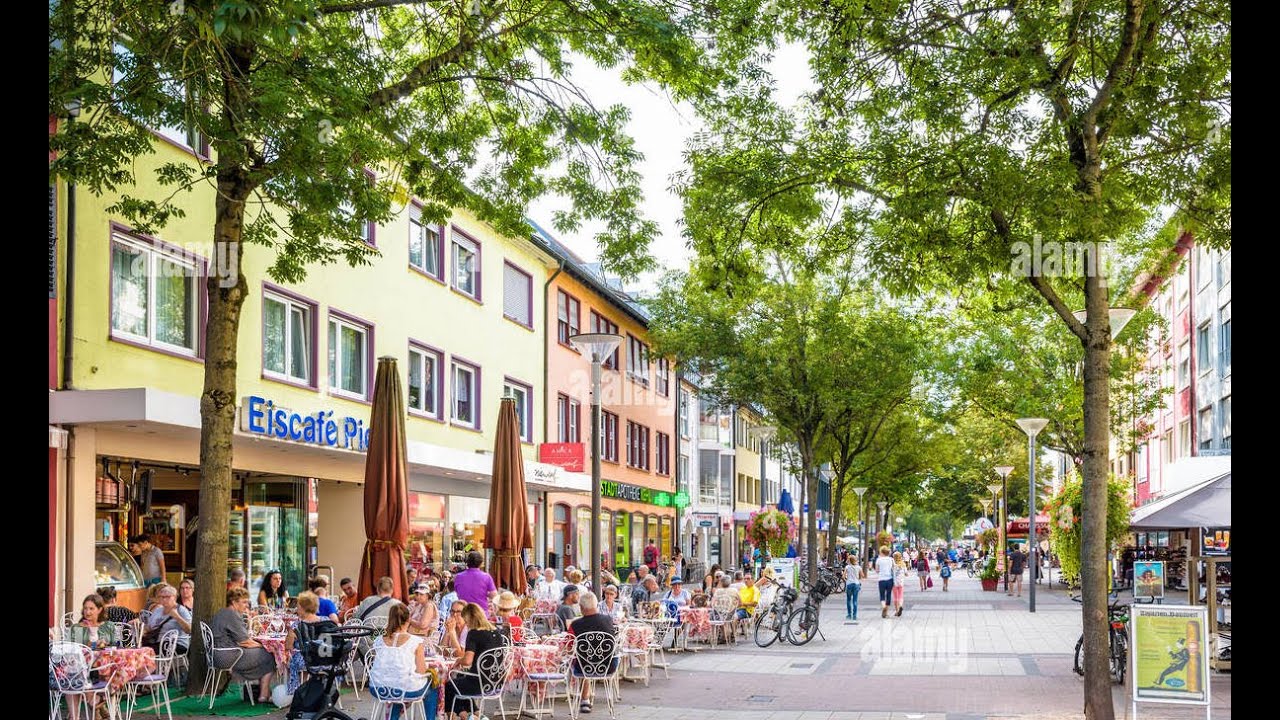Walking around the city center in Kehl, Germany, Summer 2023 - YouTube