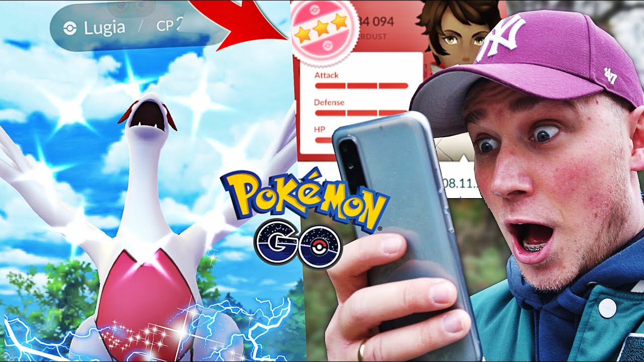 ZŁAPAŁEM LUGIE SHINY I 100 % IV W POKEMON GO ! MAKSOWANIE LUGII - YouTube