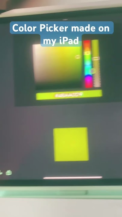 Color Picker made on my iPad #codea - YouTube