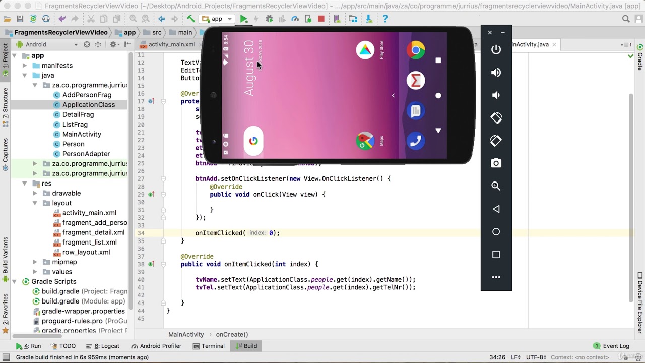 50 Fragments With Recyclerview Part 3 Learn Android Application