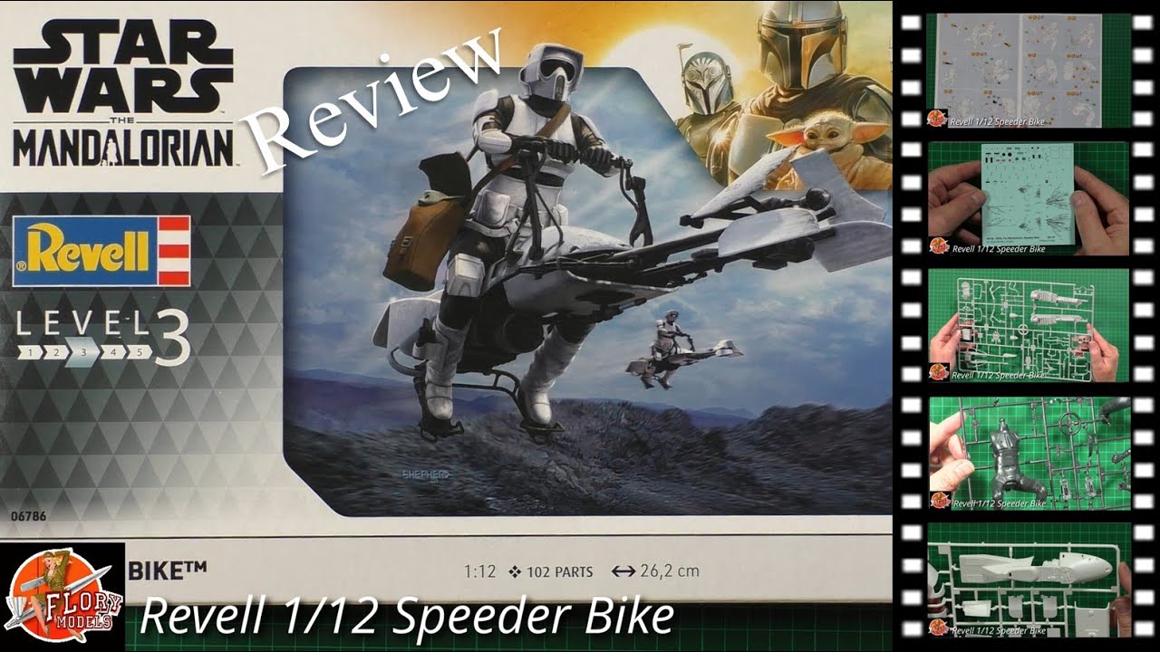 Over Priced?? Revell 1/12 Speeder Bike Review - YouTube