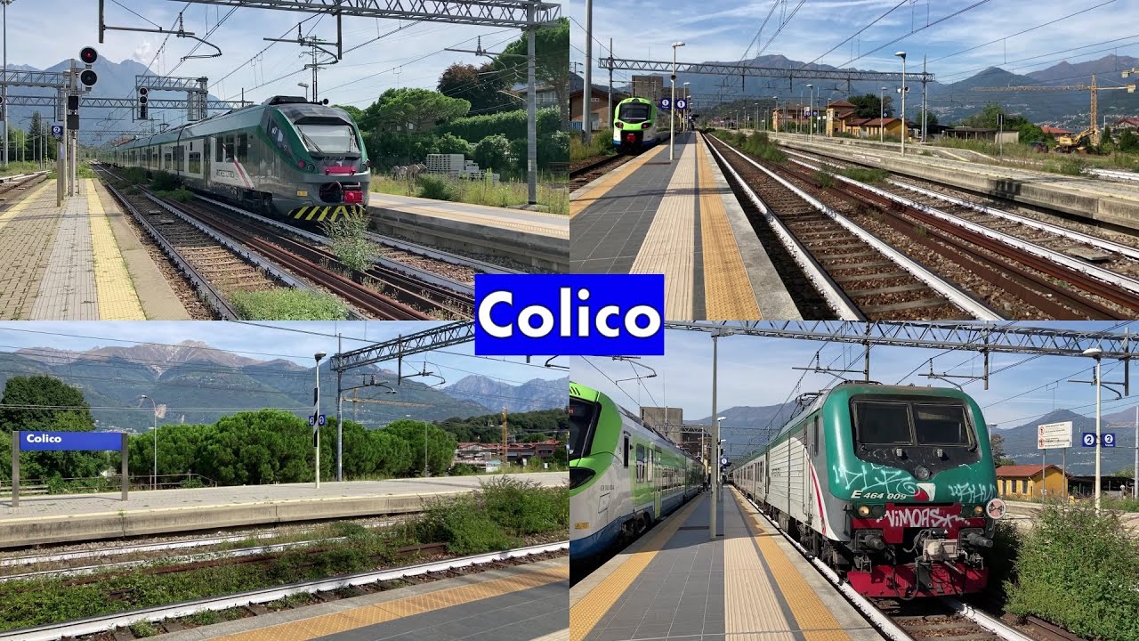 Treni dell'Alto Lario [parte 1/2]: stazione di COLICO! - YouTube