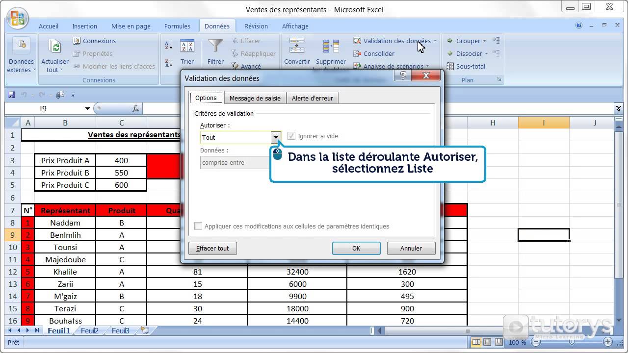 Comment insérer des menus déroulants avec Excel 2007 ? - YouTube