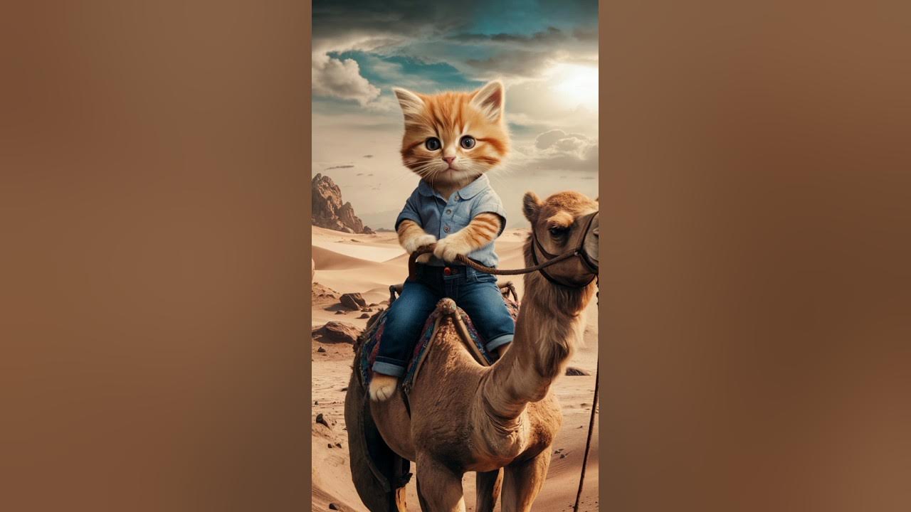 kitten on camel 🐪 #cat #music #cute #love #catlover #catvideos #cutecathere #catselife - YouTube