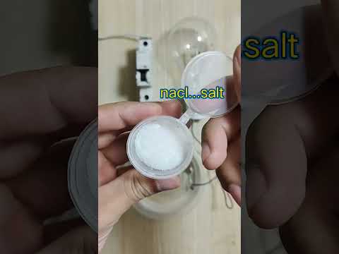 electrical conductivity with salt water || water conducts electricity ...
