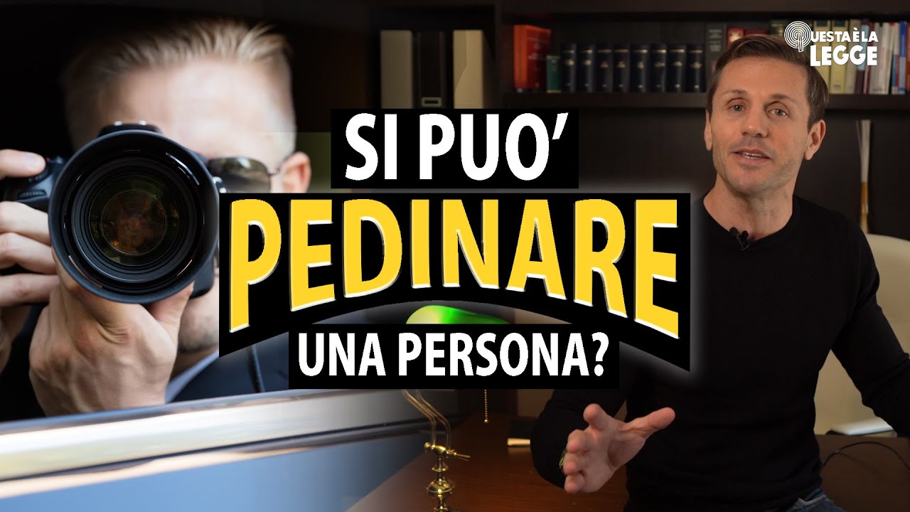 Si può pedinare una persona? | avv. Angelo Greco - YouTube