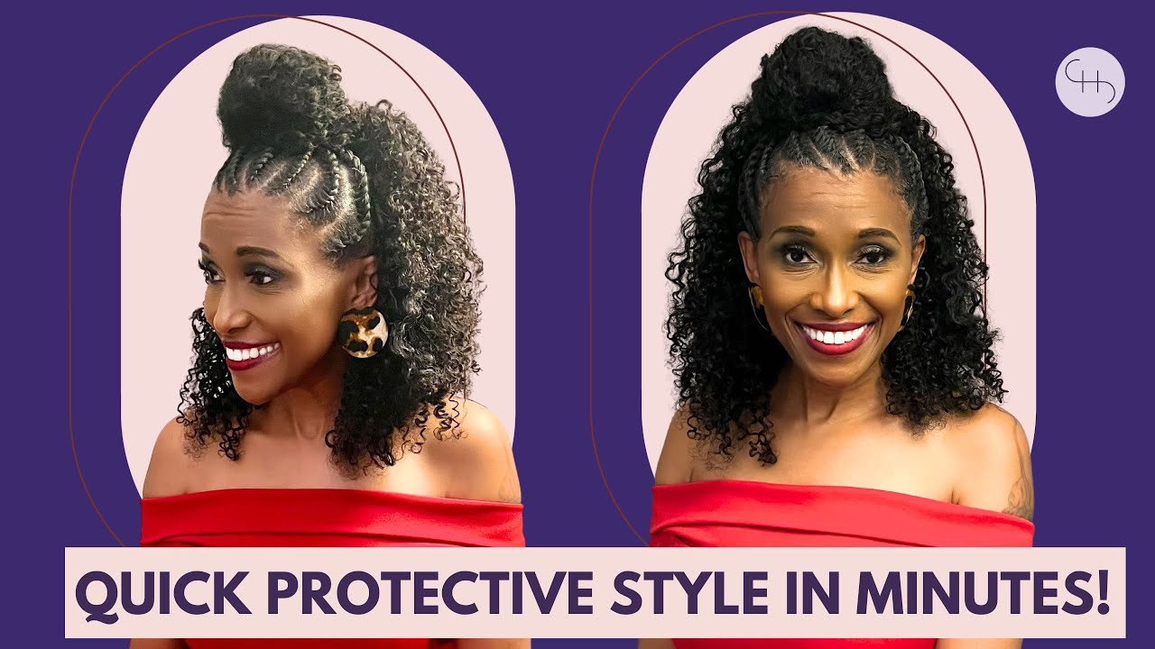Quick and Easy Protective Style that Won't DAMAGE Your Hair! - YouTube