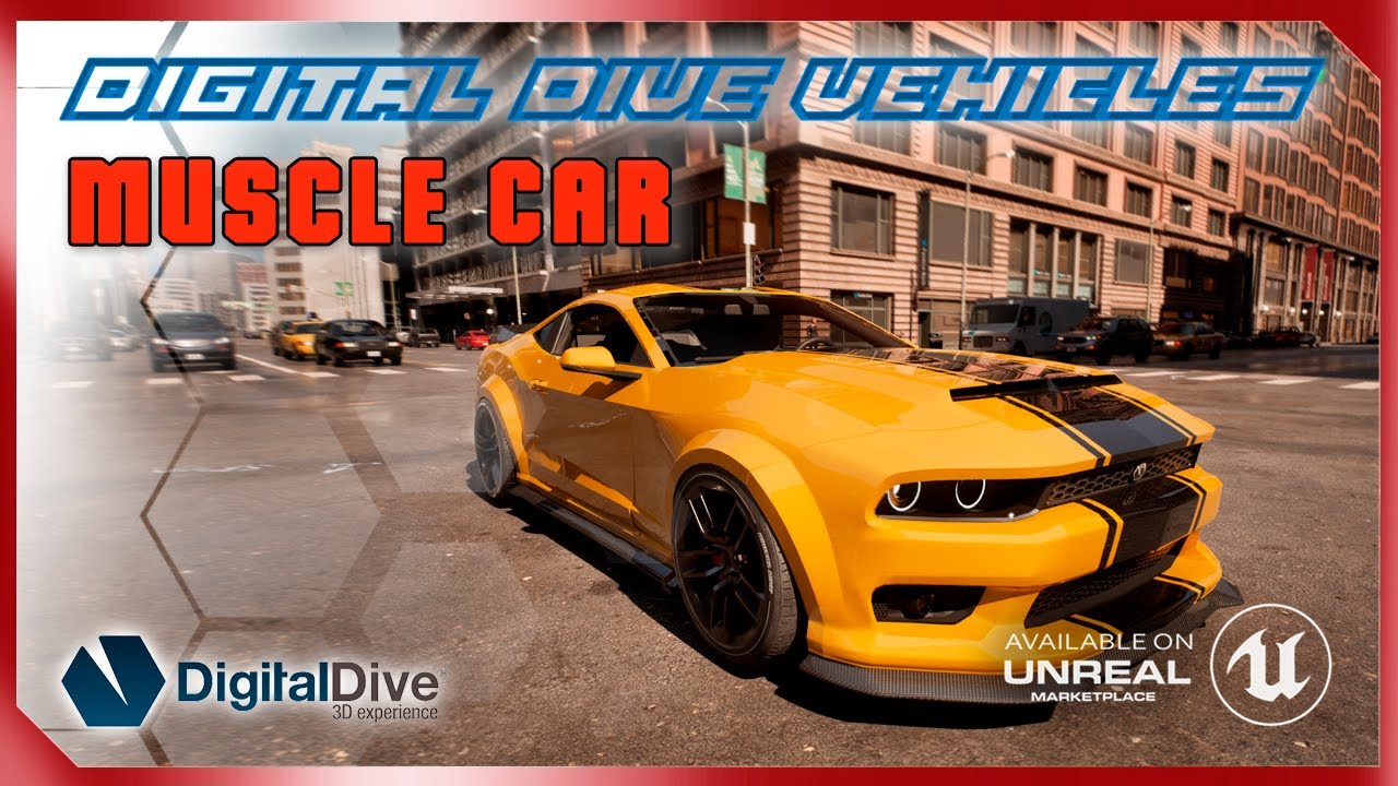Drivable Cars: Muscle Car & Advanced Pack - Unreal Engine Marketplace ...