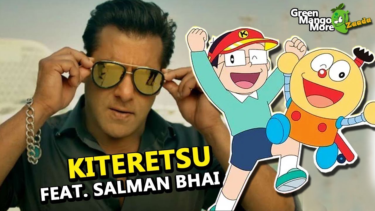 Kiteretsu Cartoon Feat. Salman Khan (Funny Crossover Video) - YouTube