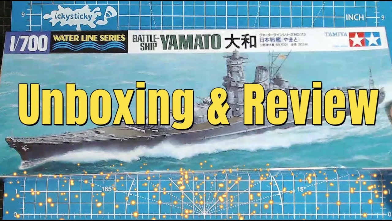 1/700 Tamiya Yamato Unboxing and Review of the waterline model. - YouTube