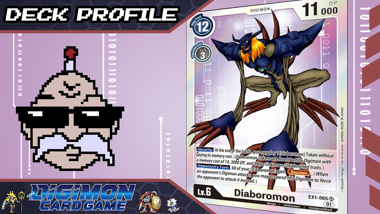 Top Tier EX1! Diaboromon Deck Profile! Digimon Card Game - YouTube