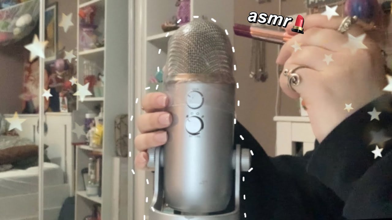 [ASMR] mic testing + lipstick tracing (no talking) - YouTube