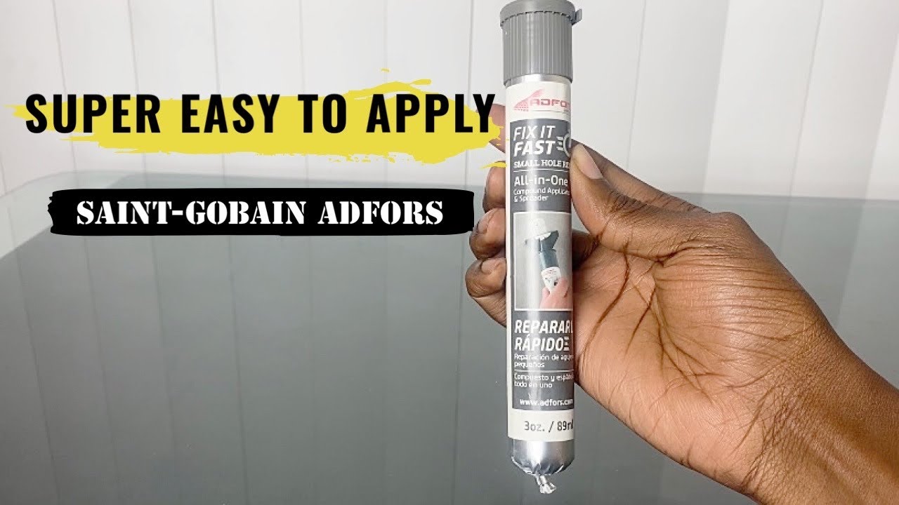 How to fill hole in wall with wall filler EASY!! - YouTube