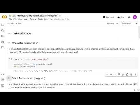 Tokenization Hands-on | Bunny Labs | Text Processing | LLM | NLU | NLP ...