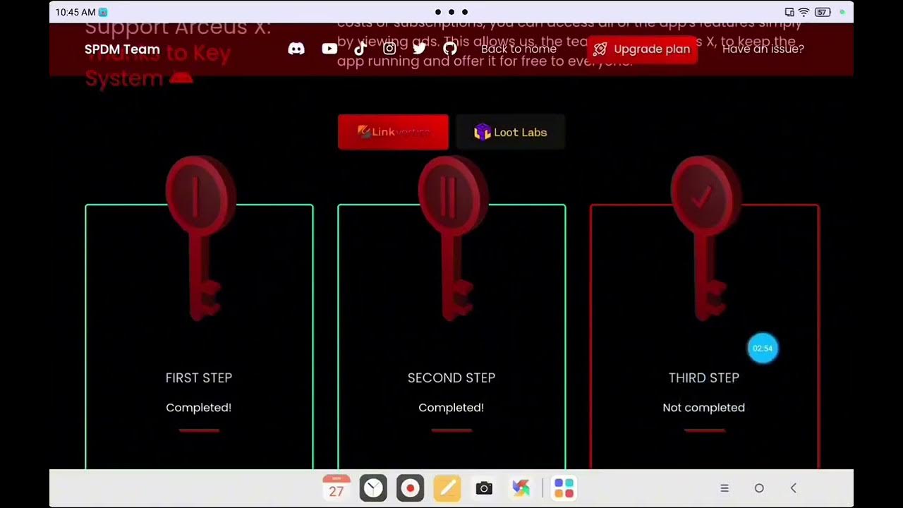 Cách getkey và cách dùng client arceus x - YouTube