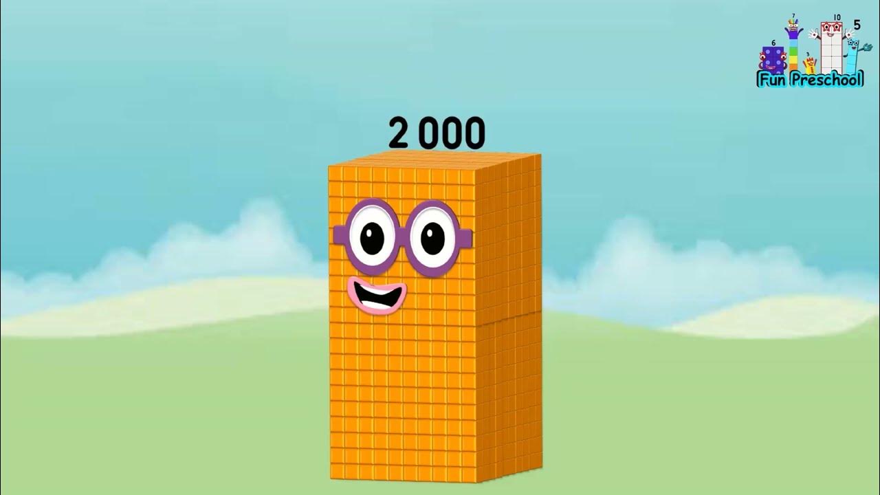 Numberblocks Learn to Count BIGGEST Number 1000 to 100.000 #mathforkids - YouTube