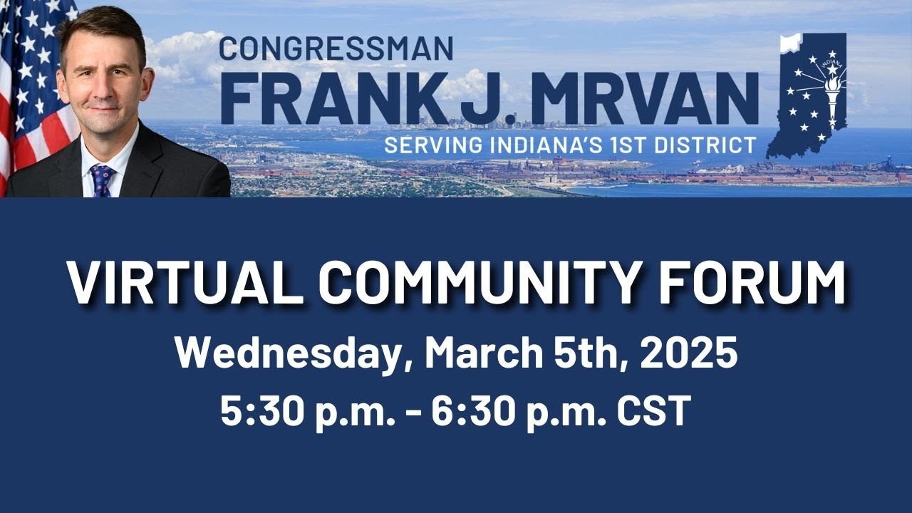 Congressman Mrvan Virtual Community Forum - YouTube