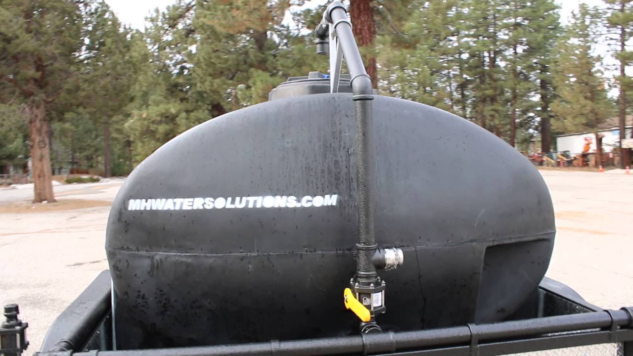 Mile High WATER SOLUTIONS 1035 dual purpose water trailer - YouTube