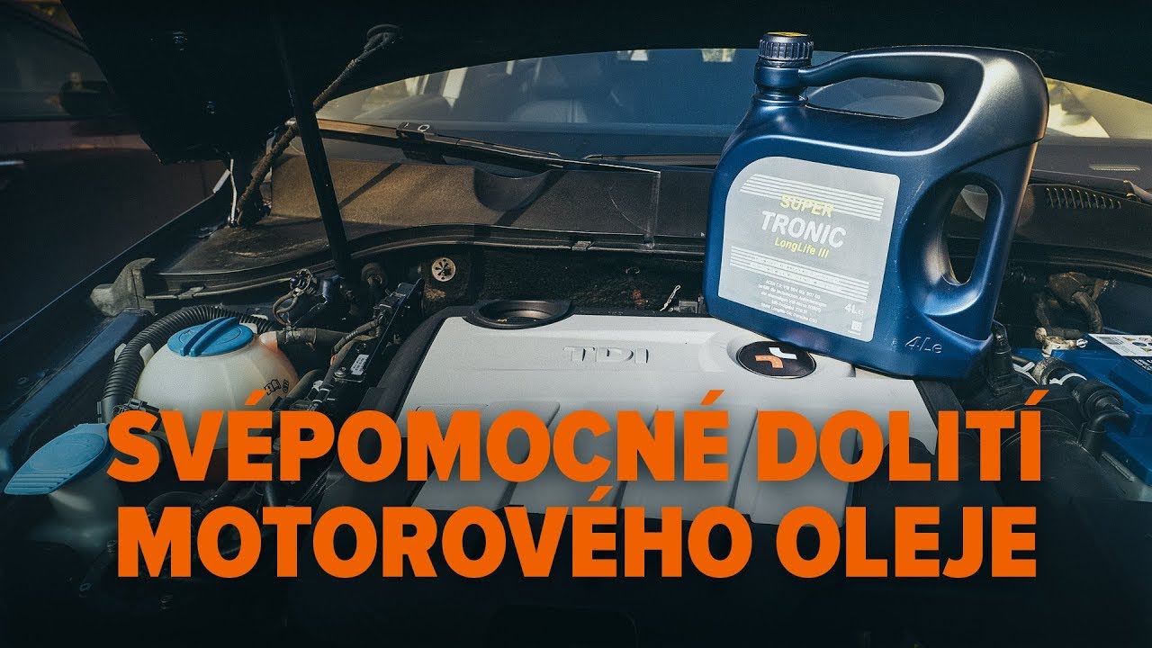 Jak do auta doplnit motorový olej | AUTODOC tipy - YouTube