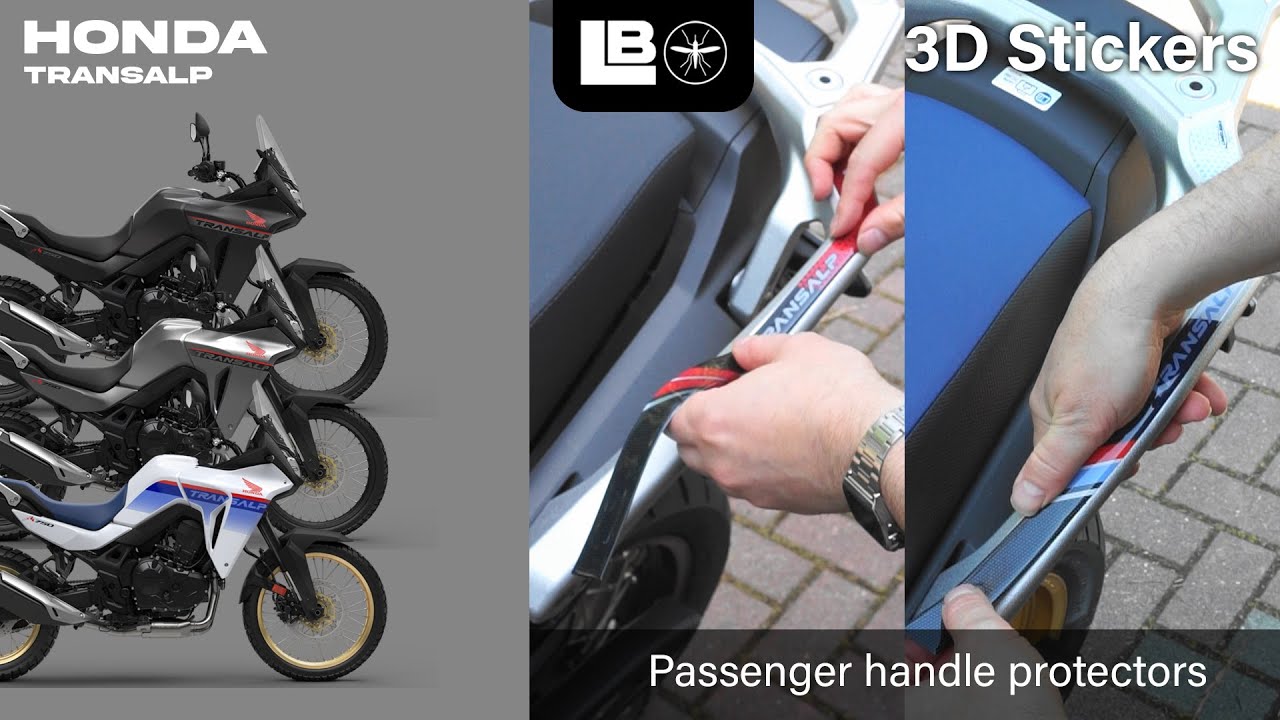 LabelBike® 3D STICKERS Handles protections compatible with Honda ...