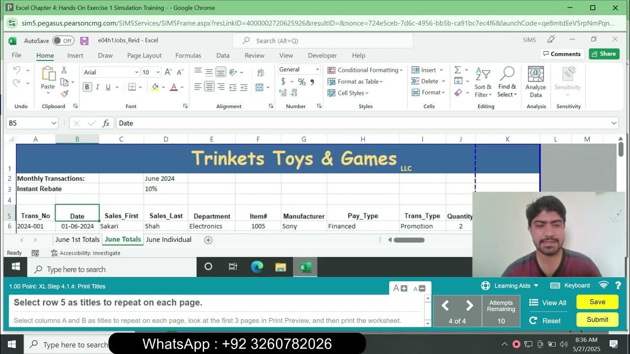 Excel Chapter 4: Hands-On Exercise 1 Simulation Training | Excel Chapter 4 Hands-On Exercise 1 ...