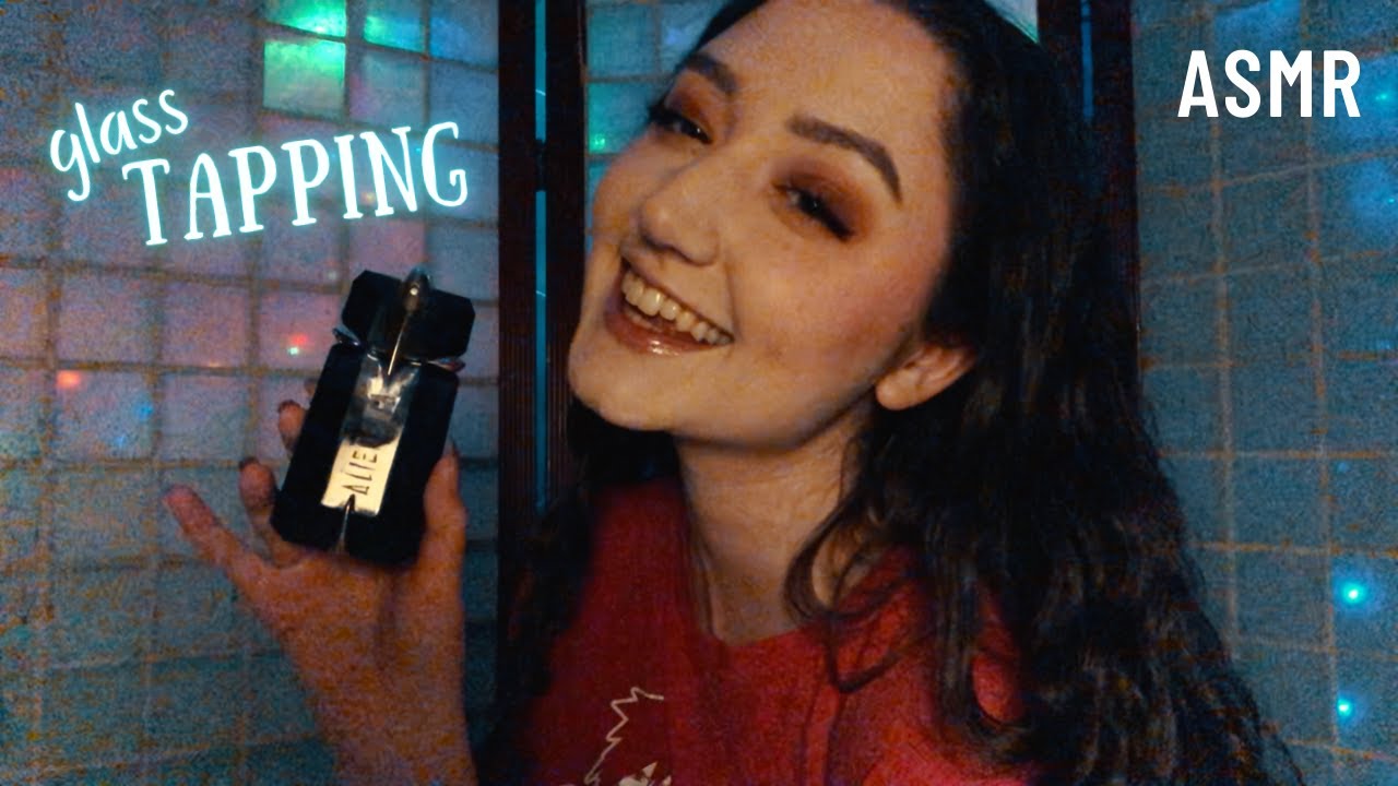 ASMR Tingly Glass Tapping On My PERFUME COLLECTION - YouTube