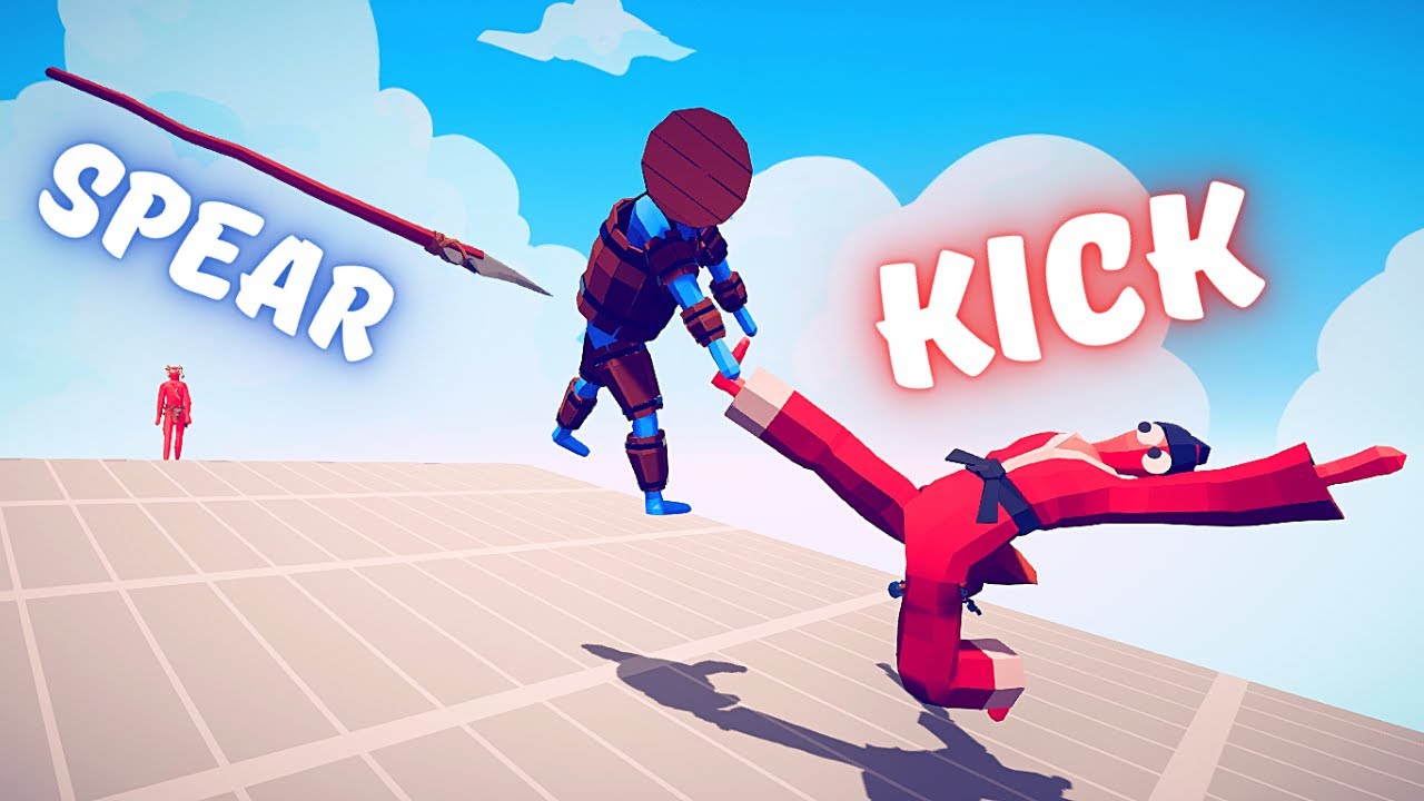 SPEAR & KICK - TAEKWONDO + SPEAR THROWER - Totally Accurate Battle ...