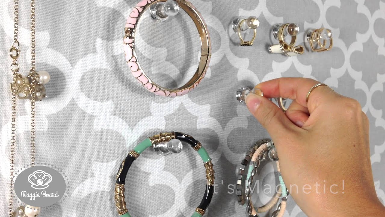 Maggie Board: Magnetic Jewelry Organizers - YouTube