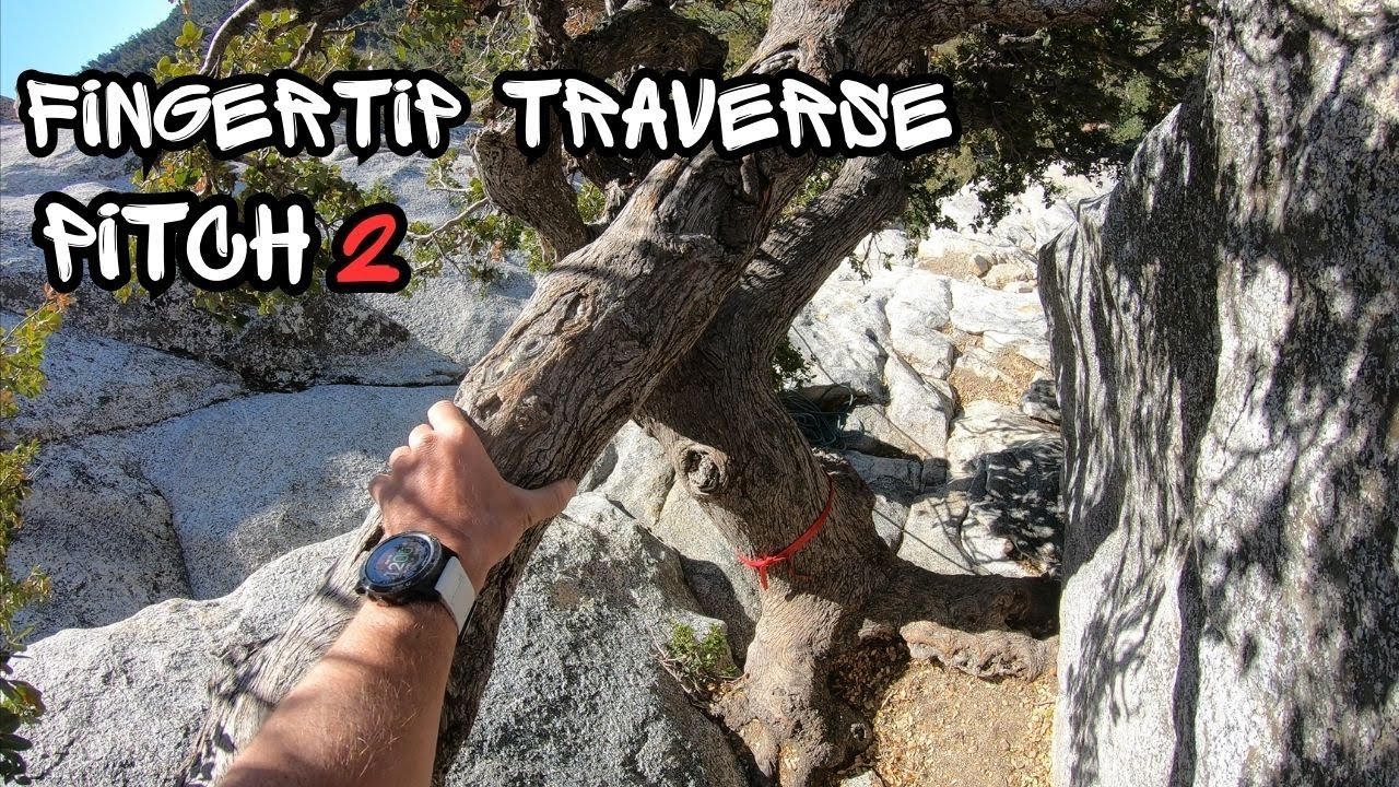 Fingertip Traverse Pitch 2 Tahquitz Climb - YouTube