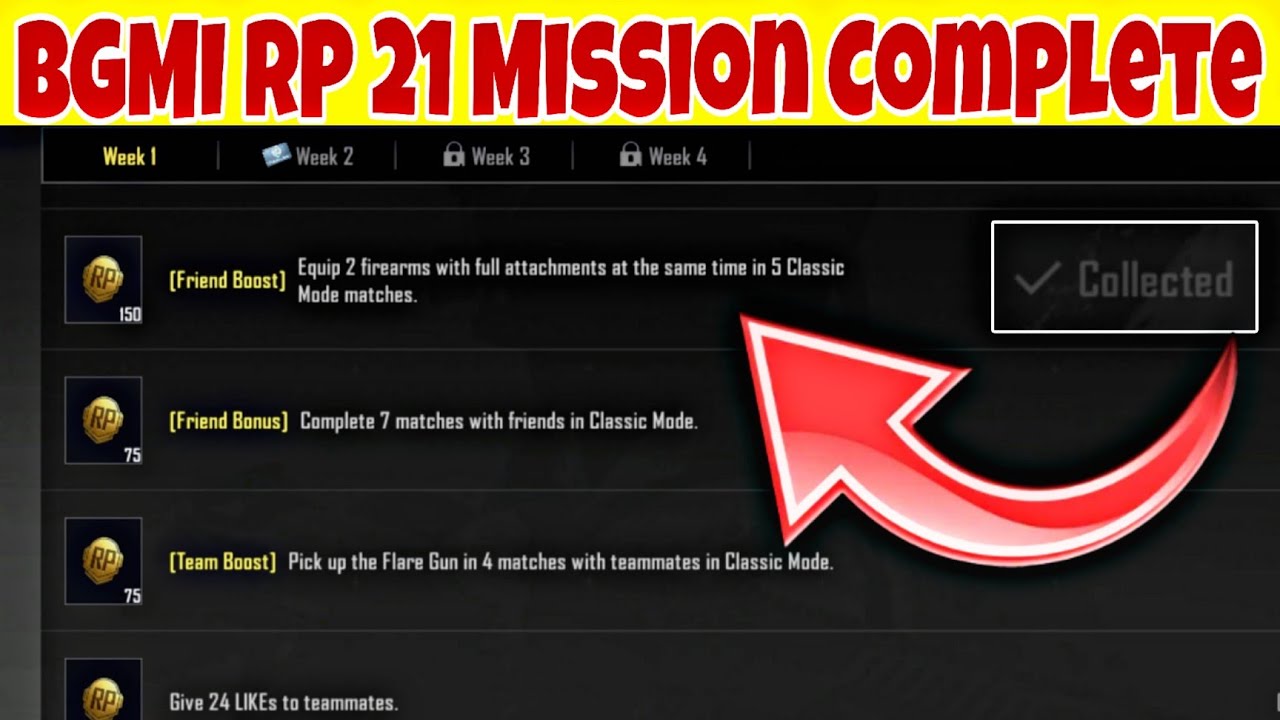 Royale Pass 21 Week 1 Mission Completed 🔥 || Bgmi RP 21 Mission ...