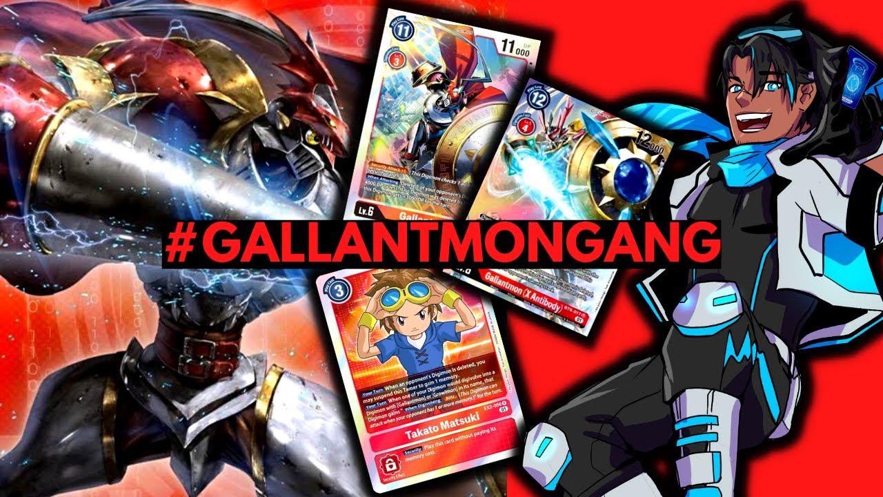 KNIGHT IN CRIMSON: Gallantmon X Deck Profile - YouTube