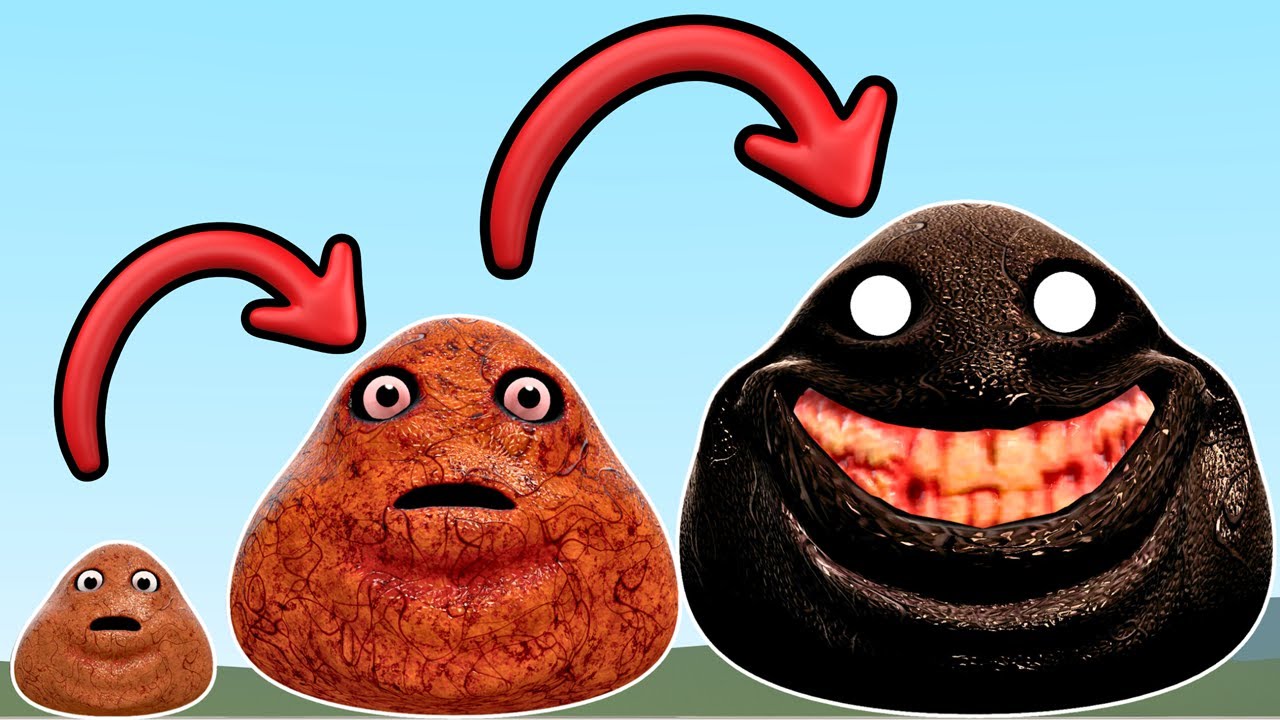Evolution Of The Pou To Become A Nightmare Pou Bou's Revenge In Garry's ...