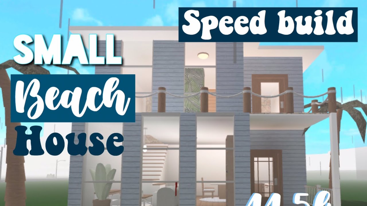 11.5k tiny beach home|roblox,speed build - YouTube