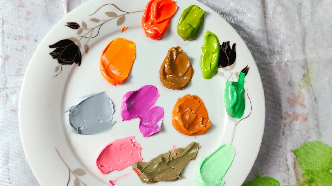 Colouring cream with liquid food colour | colour combination for cake ...