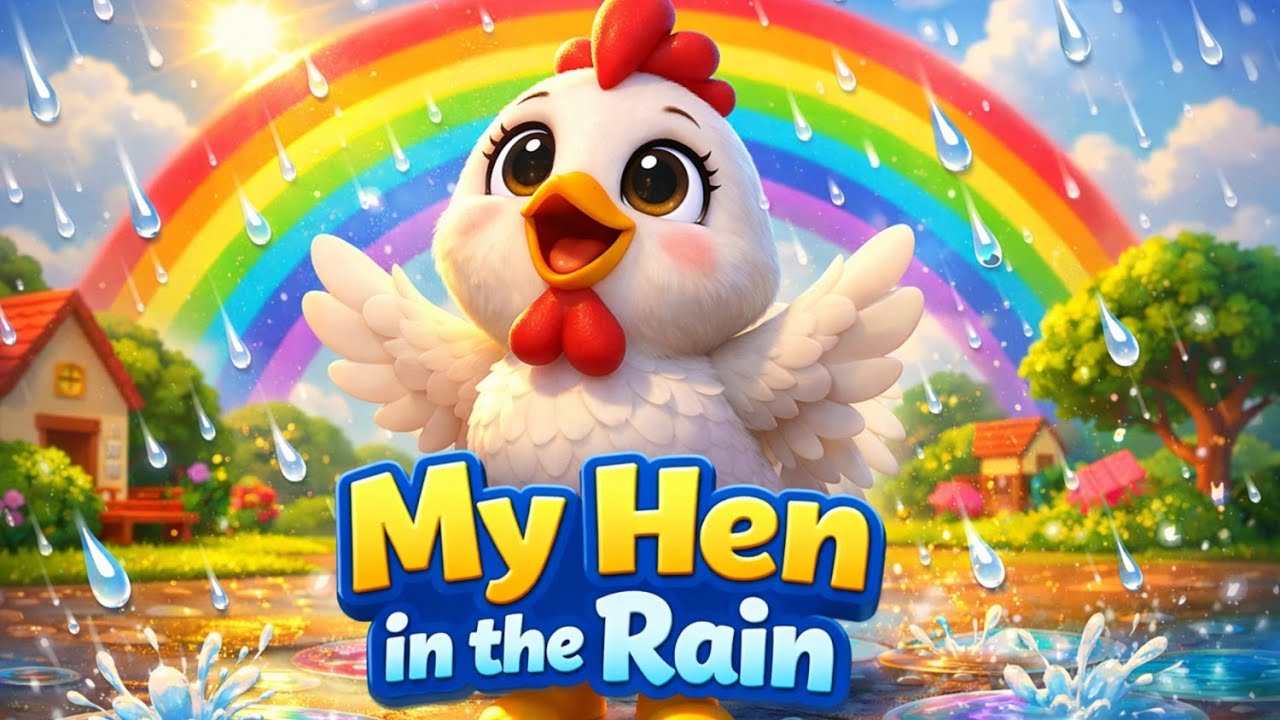 🐔 मेरी मुर्गी बारिश में | My Hen in the Rain | KidsAnimeFun - YouTube