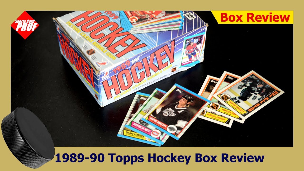 1989-90 Topps Hockey Card Box Review - YouTube