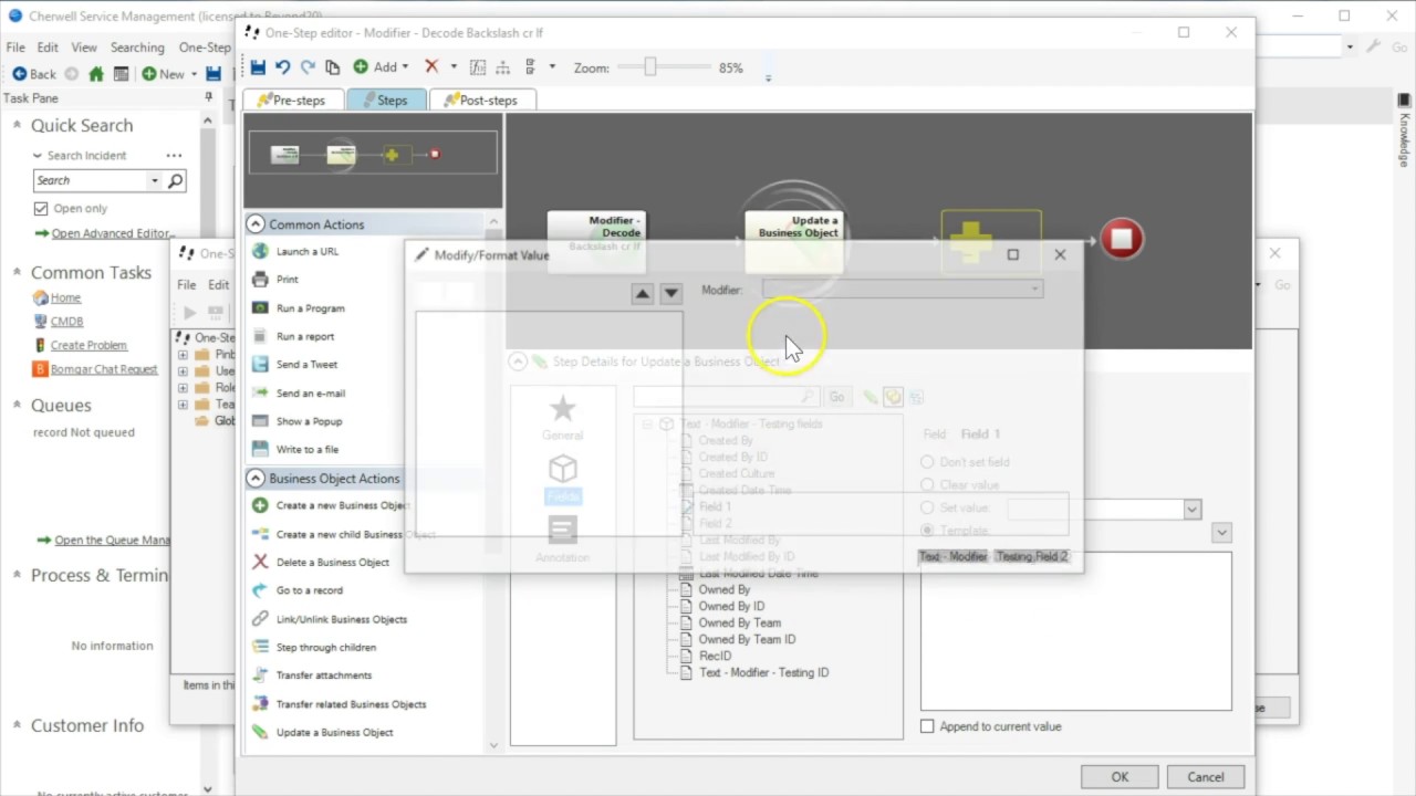 Cherwell v9.1.0: New 'Encode Text' Modifier! - YouTube
