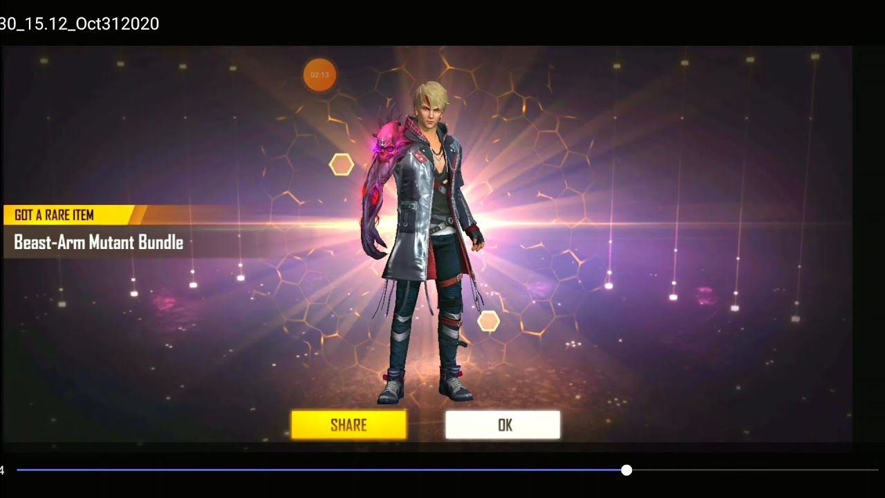 BEAST ARM MUTANT NEW DIAMOND ROYALE BUNDLE #FREE FIRE - YouTube