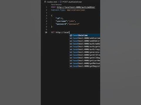 Test REST API directly in VSCode #howto #vscode #restapi #coding - YouTube
