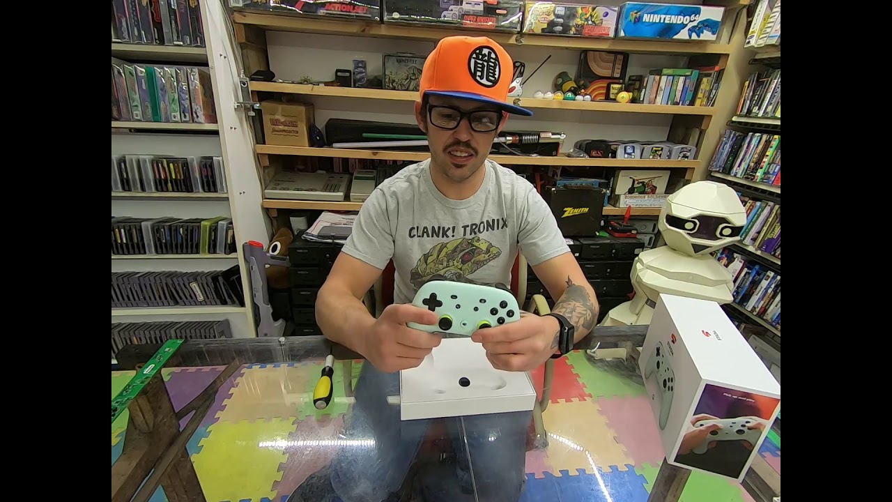 unboxing google stadia controller wasabi - YouTube