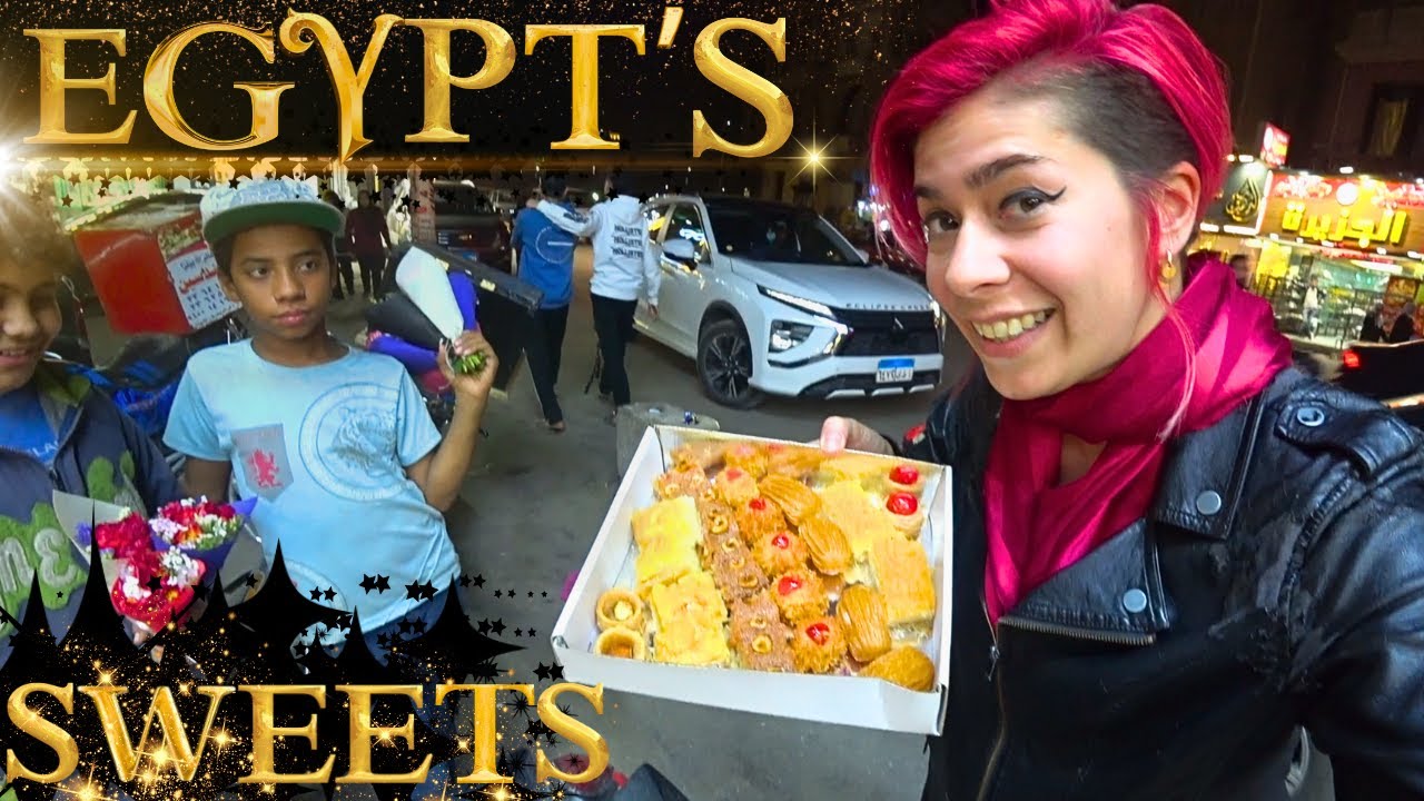 Egyptian Desserts on the Streets of Cairo in Ramadan | Egypt Vlog #141 ...