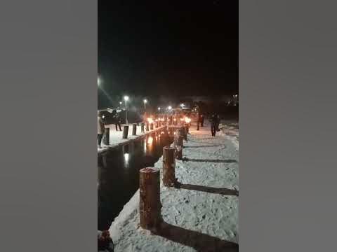 заплыв при свечах. зажигают финские свечи - YouTube
