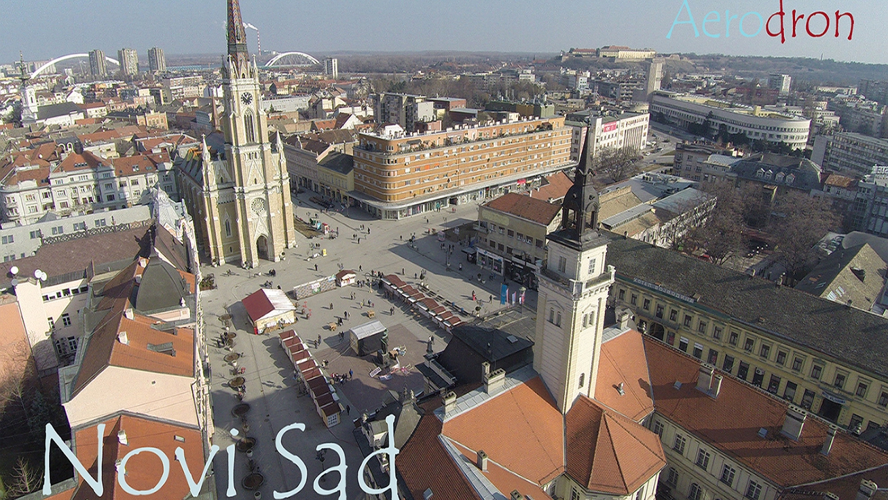 Novi Sad center from the air * DJI Phantom 2 - GoPro Hero 3+ * Novi Sad ...