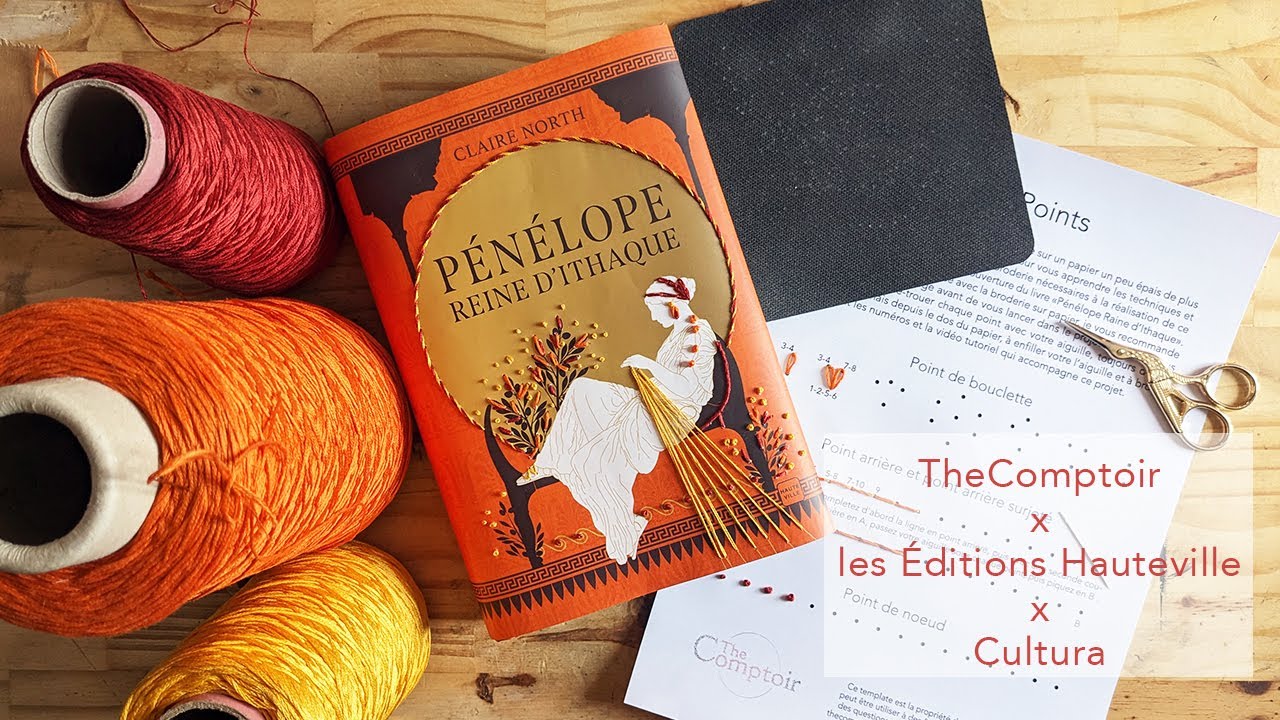 Tutoriel de broderie : le livre brodé "Pénélope Reine d'Itaque" aux ...