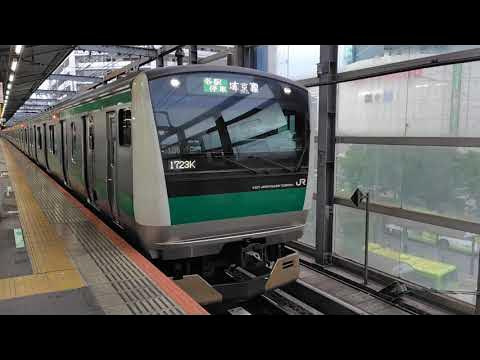 E233系7000番台ハエ106編成が各駅停車大宮行きとして赤羽駅8番線から発車するシーン（1723K）2025.05.07 - YouTube