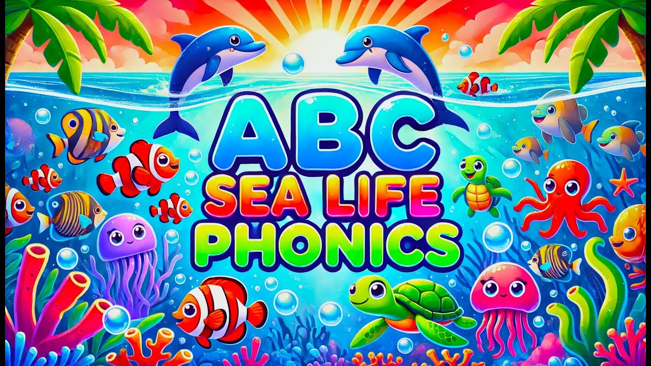 Underwater ABC Sea Life Phonics - A to Z Fish Alphabet phonics - YouTube