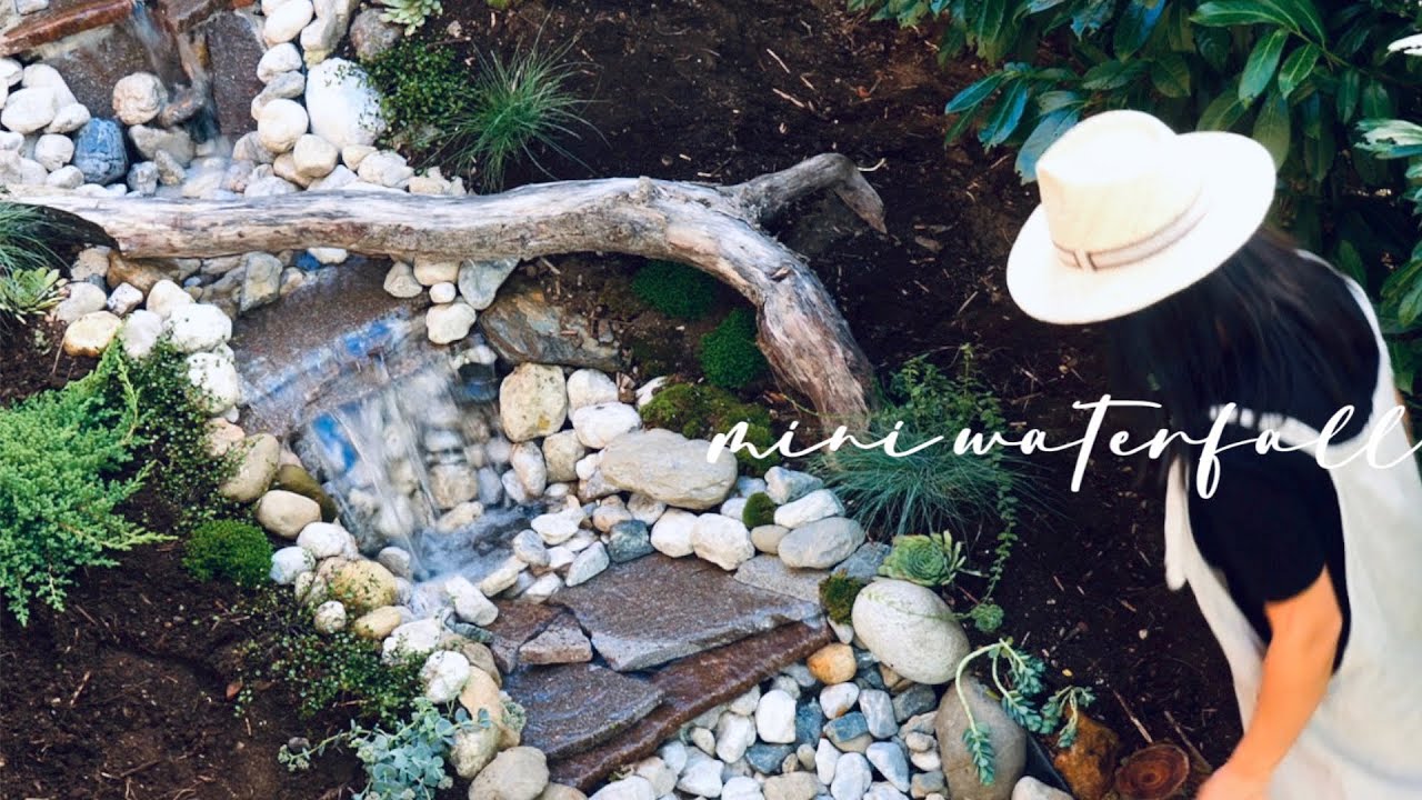 Build A Backyard Waterfall In 7 Days||DIY||How to||beautiful garden ...