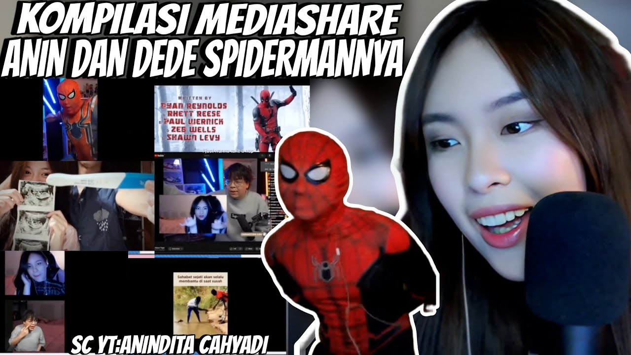 KOMPILASI MEDIASHARE ANIN FT SPIDERMAN || PART 208!!! - YouTube