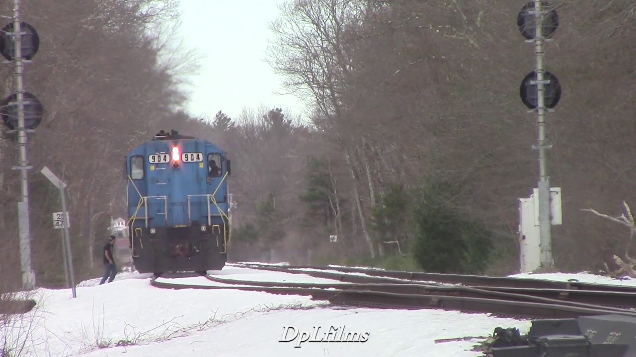MBTA Work Train on the Old Colony Division - YouTube